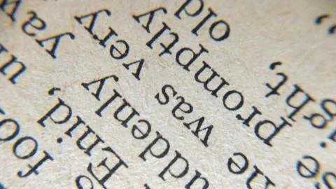 word on book background. text on paper p... | Stock Video | Pond5