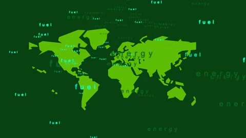 Word cloud of green energy animation on ... | Stock Video | Pond5