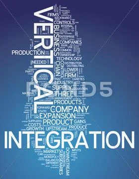 Word Cloud Vertical Integration Stock Illustration #48853836