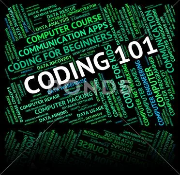 Word Coding Represents Code Guides And Guideline ~ Clip Art #116145415