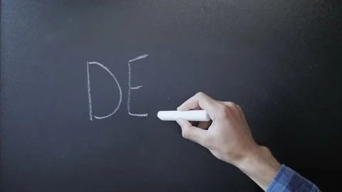 Word death written on chalkboard. Hand w... | Stock Video | Pond5