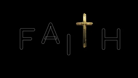 The word "Faith" 4k animated text with s... | Stock Video | Pond5