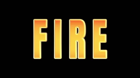 word fire on fire. word is burned. A Lum... | Stock Video | Pond5