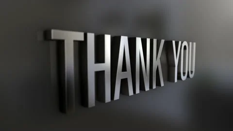 Word flying of THANK YOU animation effec... | Stock Video | Pond5