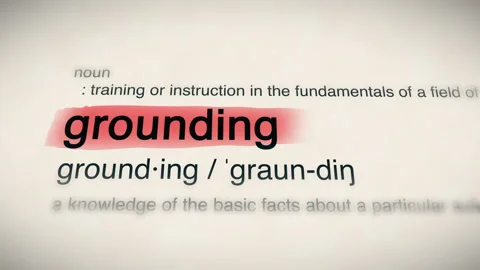 The Word grounding in a Dictionary Anima... | Stock Video | Pond5
