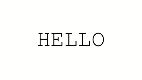 Word 'Hello' Writing Animation on White ... | Stock Video | Pond5