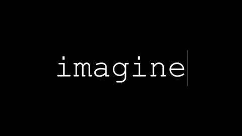 The Word "Imagine" Writing Animation on ... | Stock Video | Pond5