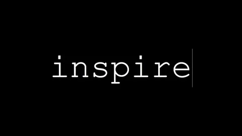 The Word "Inspire" Writing Animation on ... | Stock Video | Pond5