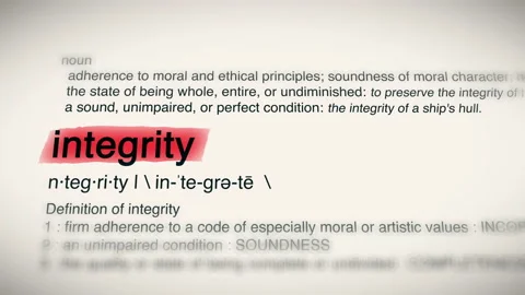 Animation Integrity Stock Footage ~ Royalty Free Stock Videos | Pond5