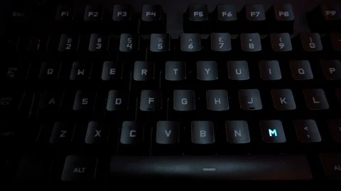 The word man is typed on a luminous comp... | Stock Video | Pond5