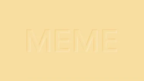 Word Meme in pastel color. Trendy neumor... | Stock Video | Pond5