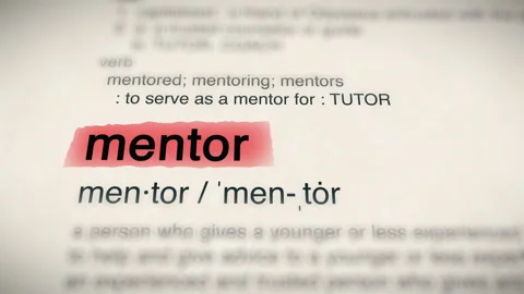 The Word mentor in a Dictionary Animatio... | Stock Video | Pond5
