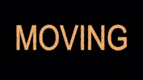 Word MOVING appears from the sand, then ... | Stock Video | Pond5