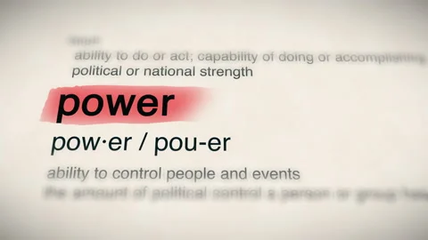 The Word power in a Dictionary Animation | Stock Video | Pond5
