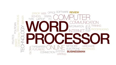 Word processor animated word cloud, text... | Stock Video | Pond5