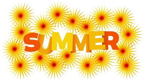Summer Sun Animation Stock Footage ~ Royalty Free Stock Videos | Pond5