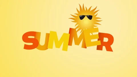 Summer Sun Animation Stock Footage ~ Royalty Free Stock Videos | Pond5
