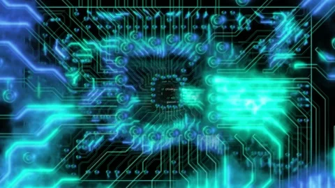 word text chatgpt animation in cpu glow... | Stock Video | Pond5