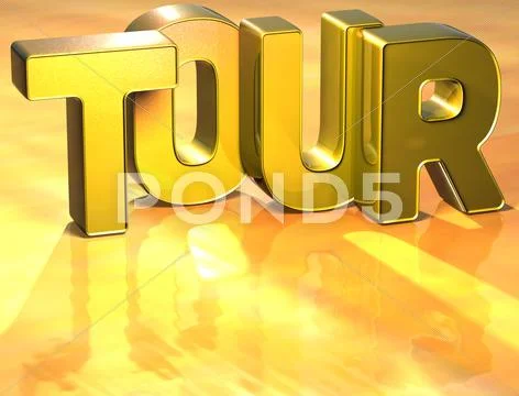 Word tour on yellow background Stock Illustration #12545944