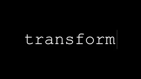 The Word 'TRANSFORM' Writing Animation o... | Stock Video | Pond5