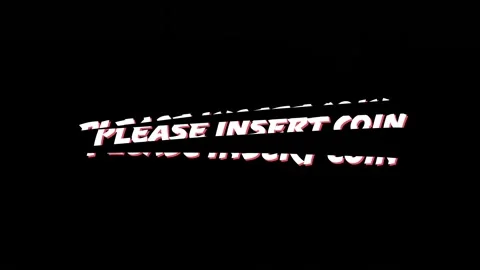 Words Please Insert coin in capital lett... | Stock Video | Pond5