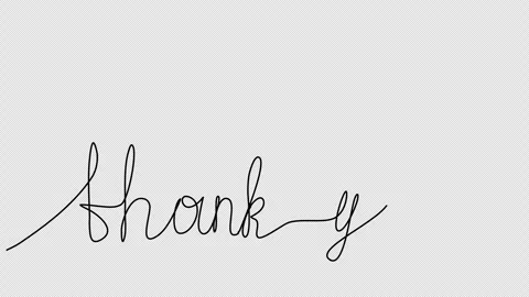 Words Thank you one line drawing animati... | Stock Video | Pond5