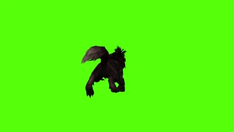 Worg Jump Bite Green Screen Animation 4k... | Stock Video | Pond5