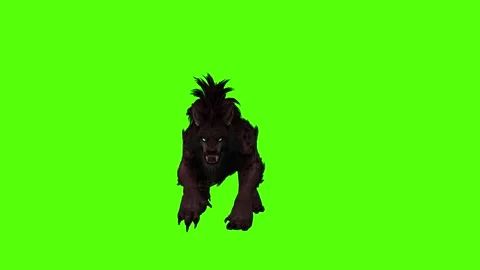 Worg Running Angry Green Screen Animatio... | Stock Video | Pond5