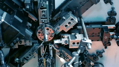 The work of the mechanism of automatic C... | Stock Video | Pond5