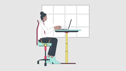 Work overload line cartoon animation | Stock Video | Pond5