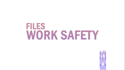 Work safety word cloud animation | Stock Video | Pond5