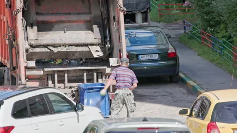 Blue Trash Truck Stock Videos – Royalty-Free HD & 4K Videos | Pond5