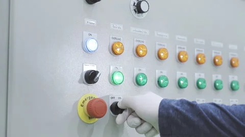 Industrial Switchboard Stock Video Footage | Royalty Free Industrial ...