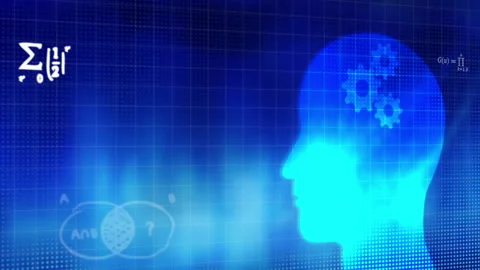 Working Brain With Math and Science Symb... | Stock Video | Pond5