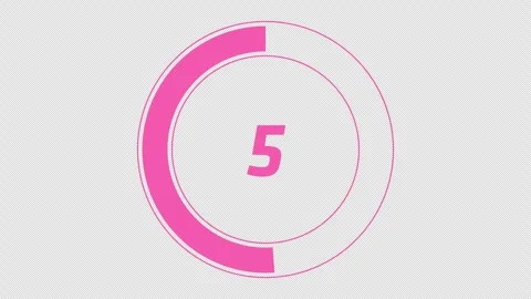 workout alpha channel pink Countdown tim... | Stock Video | Pond5