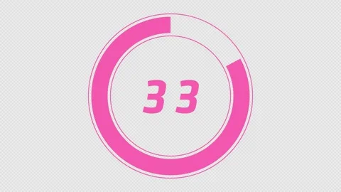 workout alpha channel pink Countdown tim... | Stock Video | Pond5