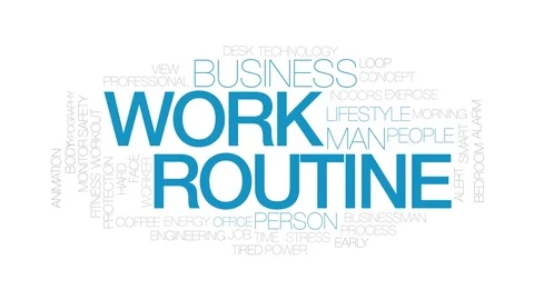 Workout routine animated word cloud. Kin... | Stock Video | Pond5