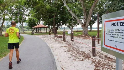 Workout static stations with barrier tap... | Stock Video | Pond5