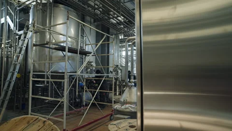 Workshop Of Industrial Dairy Food Factor... | Stock Video | Pond5