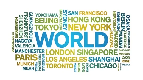 World animated word cloud,animation text... | Stock Video | Pond5
