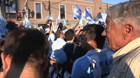 World cup soccer fans celebrating team v... | Stock Video | Pond5