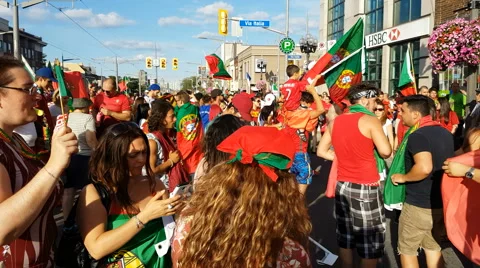 World cup soccer fans celebrating team v... | Stock Video | Pond5
