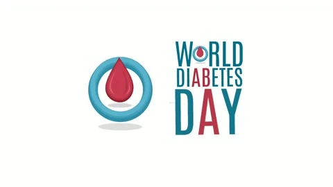 world diabetes day art animation, suitab... | Stock Video | Pond5