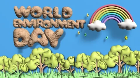 World Environment Day 3D Animation Backg... | Stock Video | Pond5