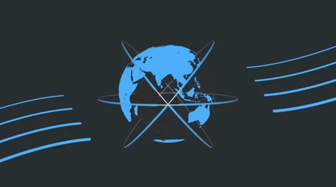 world globe animation - studio backgroun... | Stock Video | Pond5