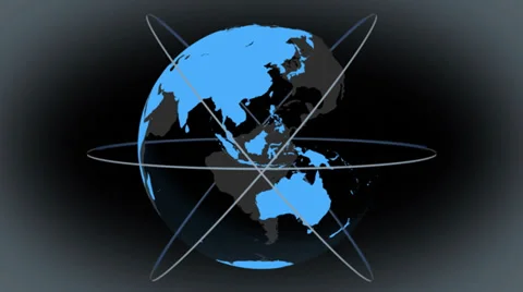 world globe animation - studio backgroun... | Stock Video | Pond5
