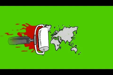 World - Hand-Drawn Animation - scroll pa... | Stock Video | Pond5