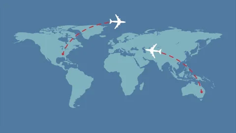 World Map Airplane Stock Footage ~ Royalty Free Stock Videos | Pond5