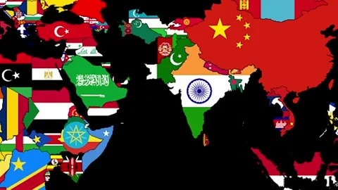 world map and india map 4k | Stock Video | Pond5