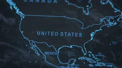 Animation United States Map Stock Footage ~ Royalty Free Stock Videos ...